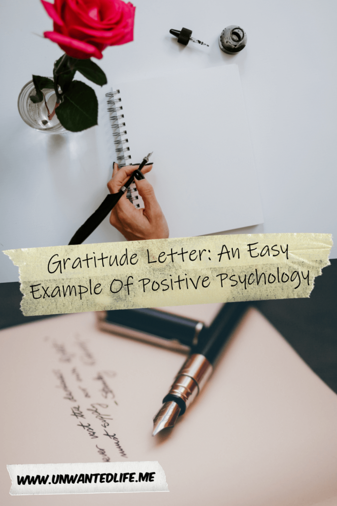 Gratitude Letter: An Easy Example Of Positive Psychology